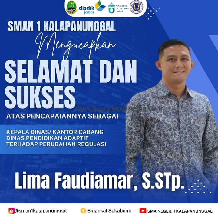 SMAN 1 KALAPANUNGGAL Mengucapkan Selamat kepada Bapak Lima Faudiamar, S ...